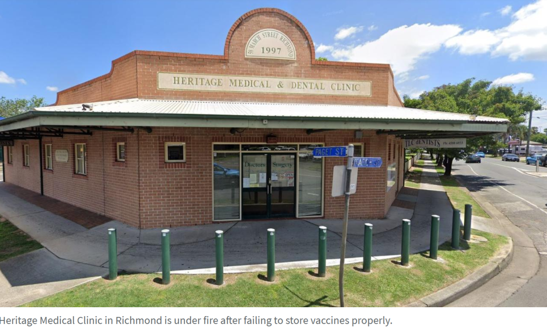 澳洲这一诊所疫苗冷链储存违规！百日咳、脊髓灰质炎、麻疹等疫苗接种受影响！当局要求重打…